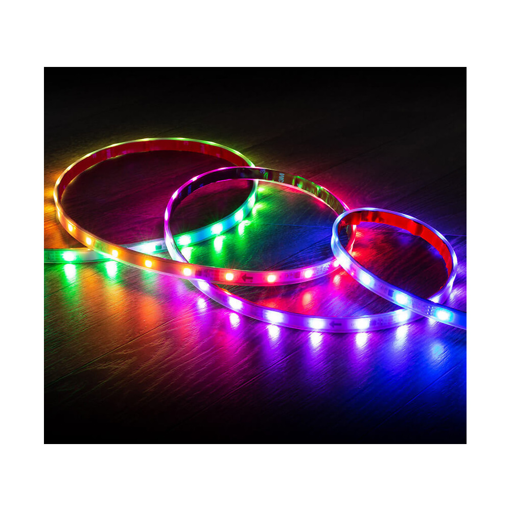 Ruban LED blanc et multicolore RGB 10 mètres sécable